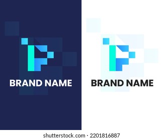 Letter F Tech Modern Logo Design Stock Vector (Royalty Free) 2201816887 ...