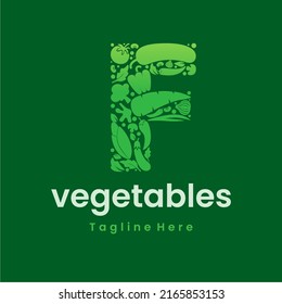 Letter F Vegetables Logo Vector Stock Vector (Royalty Free) 2165853153 ...
