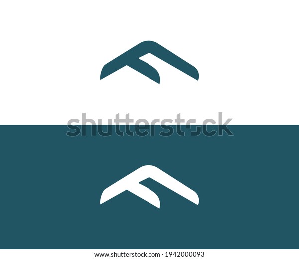 Letter F Wing Flag Logo Icon Stock Vector (Royalty Free) 1942000093 ...