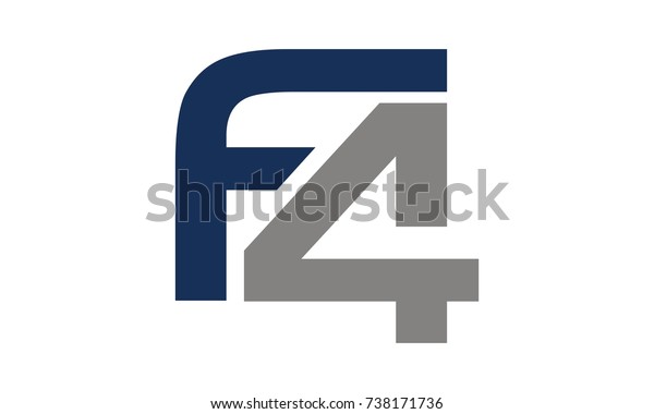 Letter F4 Icon: wektor stockowy (bez tantiem) 738171736 | Shutterstock