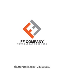Letter Ff Logo Design Stock Vector (Royalty Free) 733515160 | Shutterstock