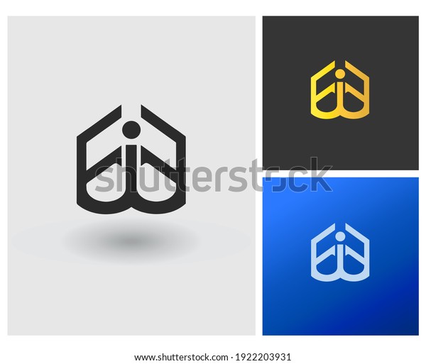 Letter Fif Letters Logo Human Symbol Stock Vector (Royalty Free ...