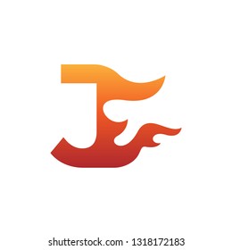 Letter Fire Logo Illustration Vector Stock Vector (Royalty Free ...