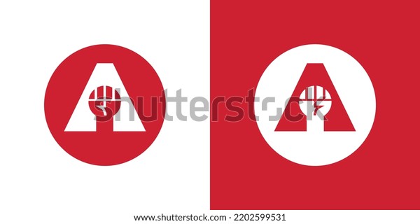 Letter Fist Logo Design Initial Hands Stock Vector (Royalty Free ...