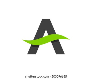 Letter Flow Logo Design Template: vector de stock (libre de regalías ...
