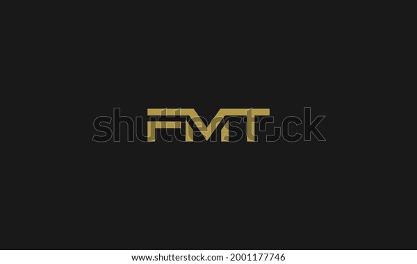 Letter Fmt Logo Monogram Minimal Style Stock Vector (Royalty Free ...