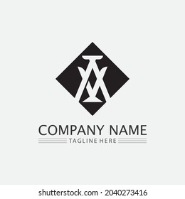 Letter Font Logo Template Vector Icon Stock Vector (Royalty Free ...