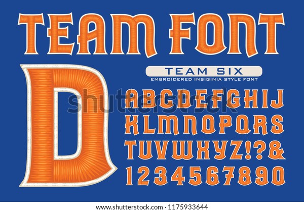 Letter Font Team Logos This Vector Stock Vector (Royalty Free ...
