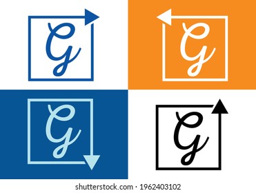 Letter G Arrow Letter G Arrow Stock Vector (Royalty Free) 1962403102 ...