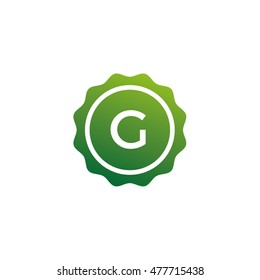 Letter G Badge Vector Stock Vector (Royalty Free) 477715438 | Shutterstock