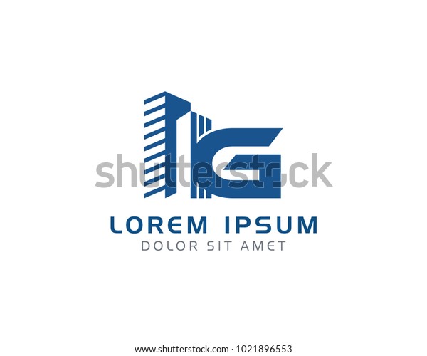 Letter G Building Logo Design Stock Vector (Royalty Free) 1021896553 ...
