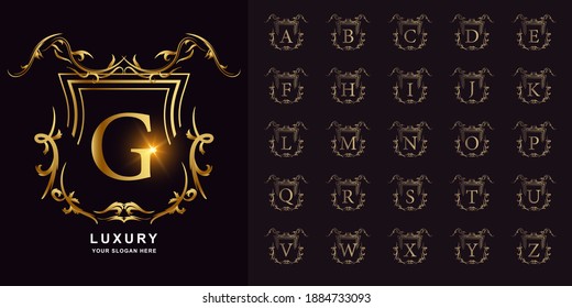 Letter G Collection Initial Alphabet Luxury Stock Vector (Royalty Free ...