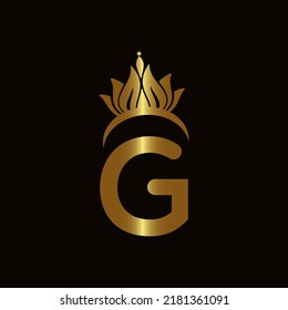 Letter G Crown Logo Crown Logo Stock Vector (Royalty Free) 2181361091 ...