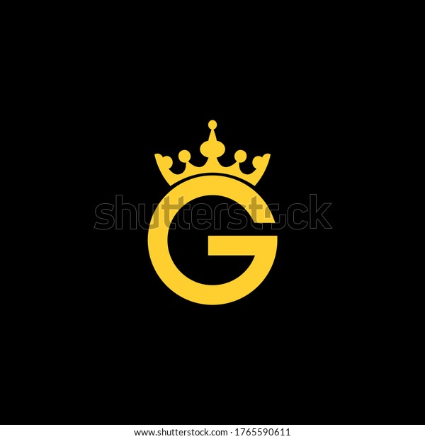 Letter G Crown Symbol Concept Elegant Stock Vector (Royalty Free ...