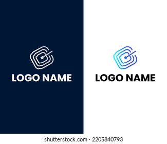 546 Letter g and d with connect logo design template Images, Stock ...