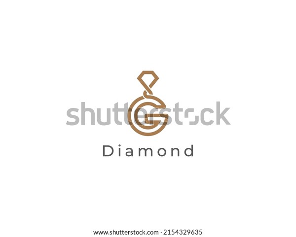 Letter G Diamond Logo Concept Sign Stock Vector (Royalty Free ...