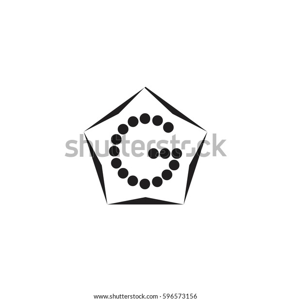 Letter G Dotted Design Symbol Vector Stock Vector (Royalty Free ...