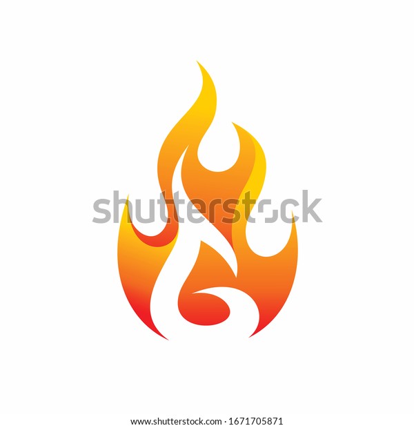 Letter G Fire Logo Design Stock Vector (Royalty Free) 1671705871 ...