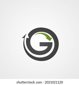 Letter G Forward Logo Vector Stock Vector (Royalty Free) 2021021120 ...