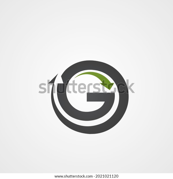 Letter G Forward Logo Vector Stock Vector (Royalty Free) 2021021120 ...