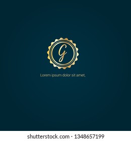 Letter G Gold Logo Concept Designed Stock Vector (Royalty Free ...