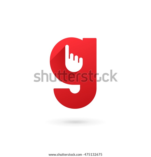 Letter G Hand Logo Icon Design Stock Vector (Royalty Free) 475132675 ...