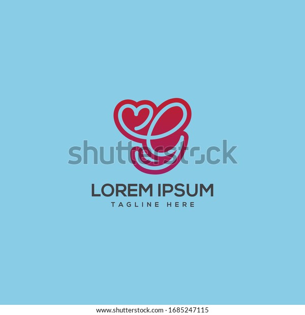 Letter G Heart Logo Icon Design Stock Vector (Royalty Free) 1685247115 ...