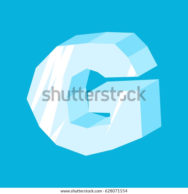 Letter G Ice Font Icicles Alphabet Stock Vector (Royalty Free ...