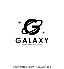 Letter G Initial Galaxy Logo Design Stock Vector (Royalty Free ...