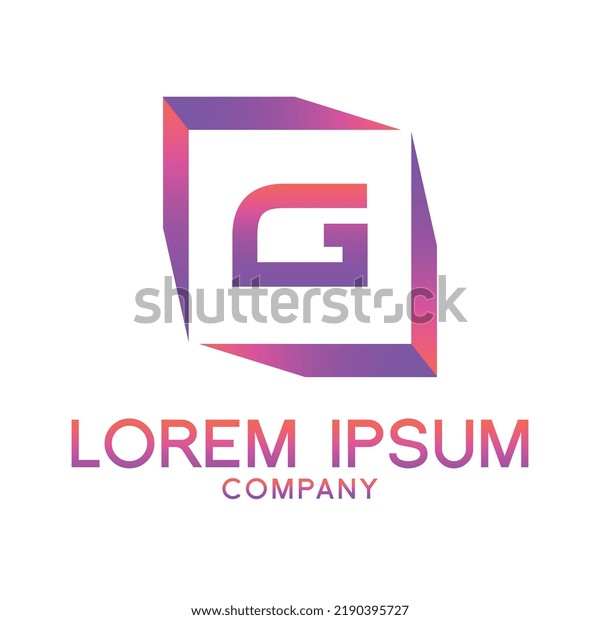 Letter G Line Logo Designcreative Minimal Stock Vector (Royalty Free ...