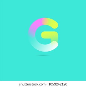 Letter G Logo Multi Colour Letter Stock Vector (Royalty Free) 1053242120