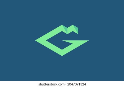 Letter G Logo Sharp Modern Simple Stock Vector (Royalty Free ...