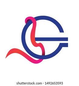 Letter G Logo Vector Ribbon Design Stock Vector (Royalty Free ...