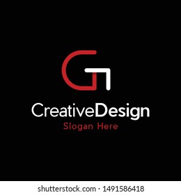 Letter G Outline Creative Modern Logo Stock Vector (Royalty Free ...