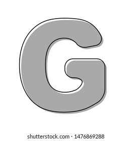 Letter G Sign Design Template Element Stock Vector (Royalty Free ...