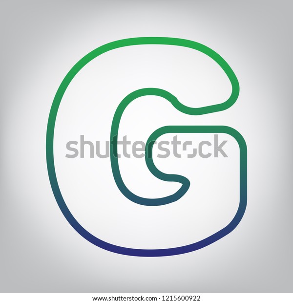 Letter G Sign Design Template Element Stock Vector (Royalty Free ...