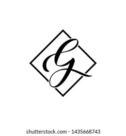 Letter G Simple Logo Design Vector Stock Vector (Royalty Free ...