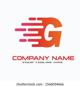 Letter G Speed Motion Effect Logo Stock Vector (Royalty Free ...