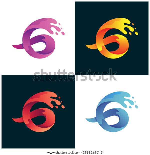 Letter G Splash Logo Design Stock Vector (Royalty Free) 1598165743 ...