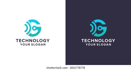 Letter G Technology Logo Stock Vector (Royalty Free) 2031778778 ...
