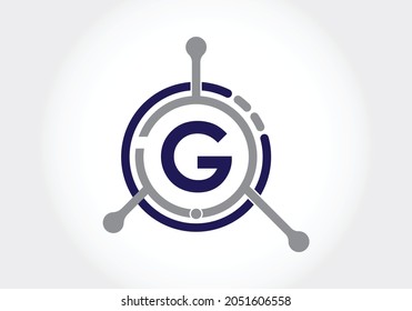 Letter G Technology Logo Vector Icon Stock Vector (Royalty Free ...