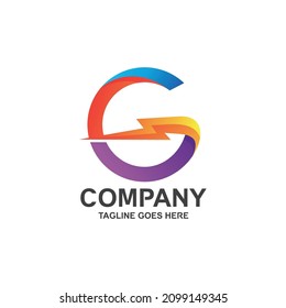 489 G lightning logo Images, Stock Photos & Vectors | Shutterstock