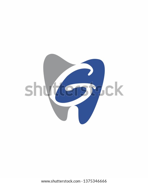 Letter G Tooth Logo Vector 001 Stock Vector (Royalty Free) 1375346666 ...
