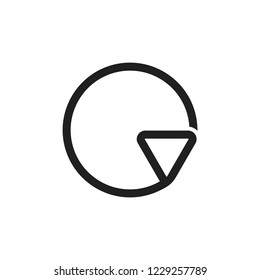 Letter G Triangle Linear Art Logo Stock Vector (Royalty Free ...