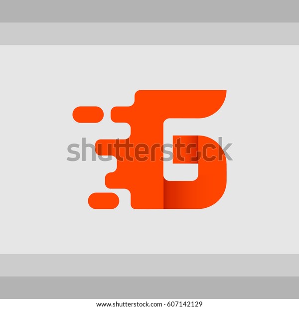 Letter G Typographic Logo Template Design Stock Vector (Royalty Free ...