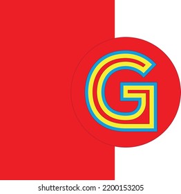 Letter G Unique Creative Logo Design Stock Vector (Royalty Free ...