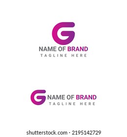Letter G Unique Creative Minimalist Logo Stock Vector (Royalty Free ...