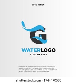 Letter G Water Splash Vector Logo Stock Vector (Royalty Free ...