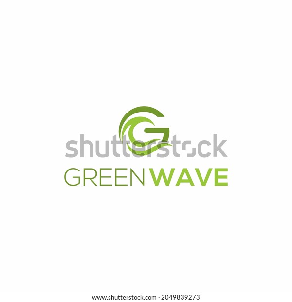 Letter G Water Wave Logo Design Stock Vector (Royalty Free) 2049839273 ...