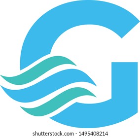 Letter G Wave Logo Vector Logotype Stock Vector (Royalty Free ...